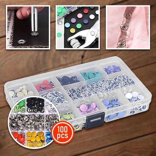 Juego de alicates de metal para botones a presión | SNAPSTER – Vigoshop.es